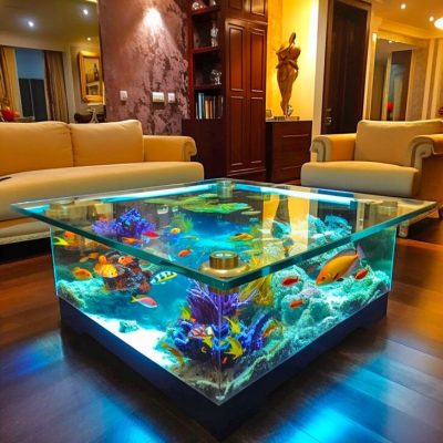 Aquarium Coffee Table: Dive into Tranquility with Underwater Elegance