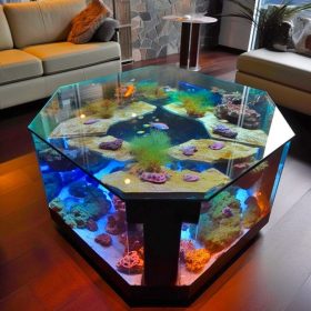 Aquarium Coffee Table: Dive into Tranquility with Underwater Elegance