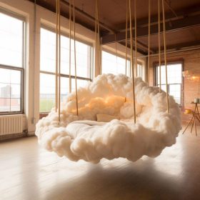 These giant cloud-shaped loungers take your nap to a whole new level