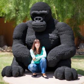 Experience the Marvel of Giant Life-Size Crochet Animals