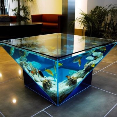 Aquarium Coffee Table: Dive into Tranquility with Underwater Elegance