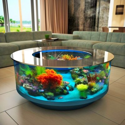 Aquarium Coffee Table: Dive into Tranquility with Underwater Elegance
