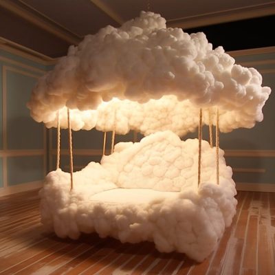 These giant cloud-shaped loungers take your nap to a whole new level