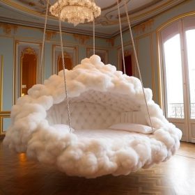 These giant cloud-shaped loungers take your nap to a whole new level