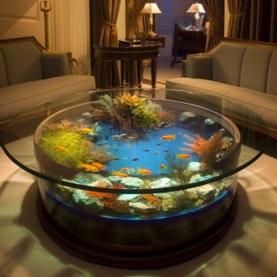 Aquarium Coffee Table: Dive into Tranquility with Underwater Elegance