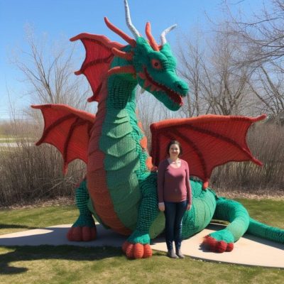 Experience the Marvel of Giant Life-Size Crochet Animals