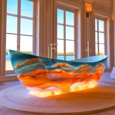 Elevate your master bathroom with these opulent luxury epoxy bathtubs