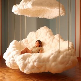 These giant cloud-shaped loungers take your nap to a whole new level