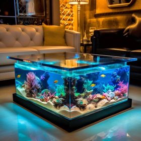 Aquarium Coffee Table: Dive into Tranquility with Underwater Elegance