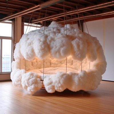 These giant cloud-shaped loungers take your nap to a whole new level