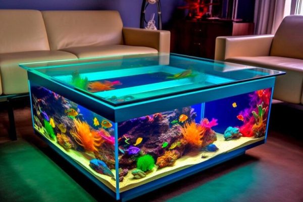 Aquarium Coffee Table: Dive into Tranquility with Underwater Elegance