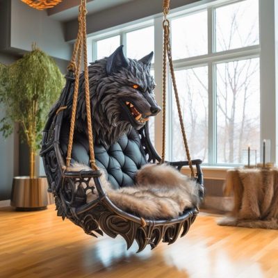 These animal hanging chairs let you swing like you're in the wild