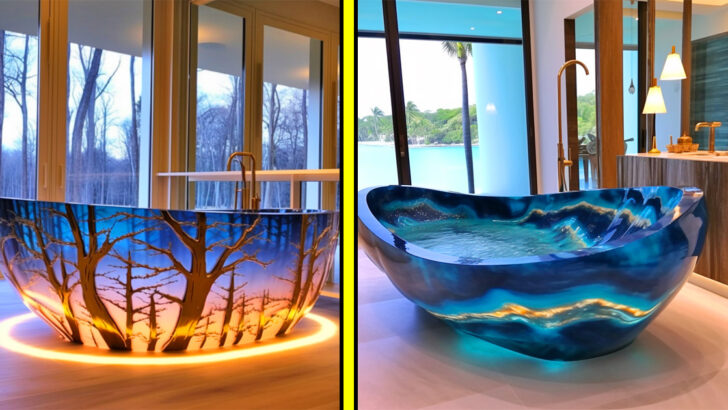 Elevate your master bathroom with these opulent luxury epoxy bathtubs