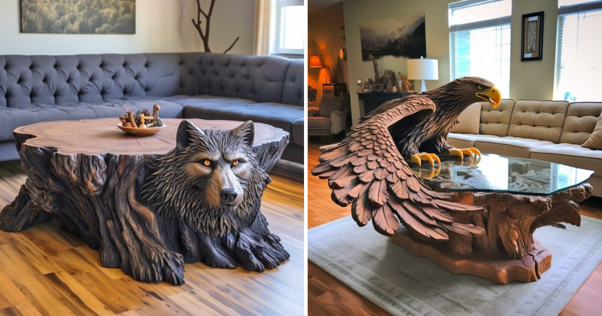 Get ready to be amazed by these wooden animal coffee tables that will ...
