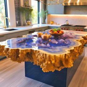 Discover Unprecedented Luxury with Geode and Epoxy Kitchen Islands