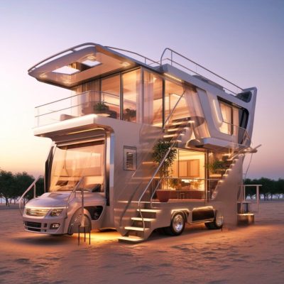 These Monster Open-Concept Campers Have Fold-Down Dividers That Offer ...