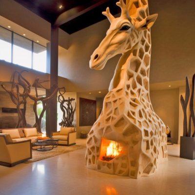 These Enormous Animal-Shaped Fireplaces Will Astonish You!