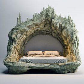 Sleep like a Stone-Age king or queen with these cave bed frames that ...