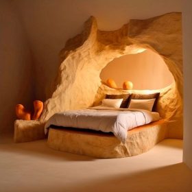 Sleep like a Stone-Age king or queen with these cave bed frames that ...