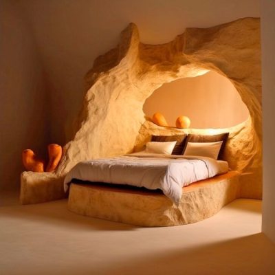 Sleep like a Stone-Age king or queen with these cave bed frames that ...
