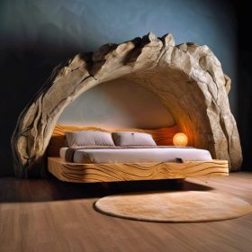 Sleep like a Stone-Age king or queen with these cave bed frames that ...