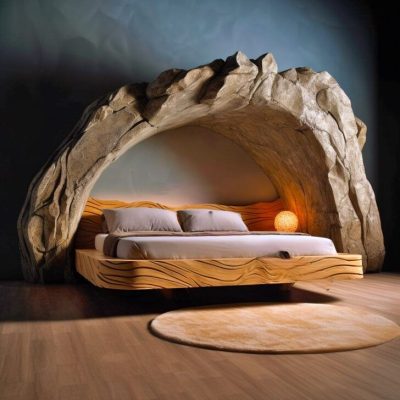 Sleep like a Stone-Age king or queen with these cave bed frames that ...