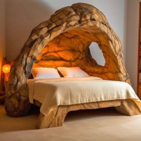 Sleep like a Stone-Age king or queen with these cave bed frames that ...