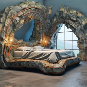 Sleep like a Stone-Age king or queen with these cave bed frames that ...