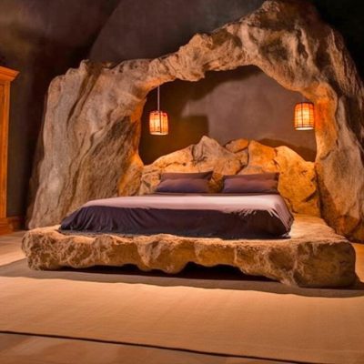 Sleep like a Stone-Age king or queen with these cave bed frames that ...