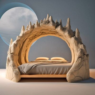 Sleep like a Stone-Age king or queen with these cave bed frames that ...