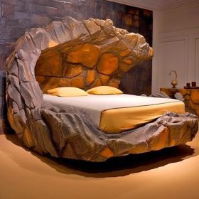 Sleep like a Stone-Age king or queen with these cave bed frames that ...