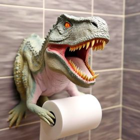 Bringing Prehistoric Whimsy to Your Bathroom: Dinosaur Toilet Paper Holders