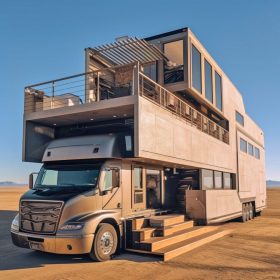 Highway Castles: Semi-Truck RV Conversions with Balconies That Define ...