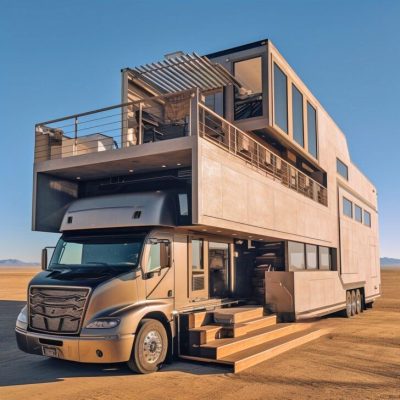 Highway Castles: Semi-Truck RV Conversions with Balconies That Define ...