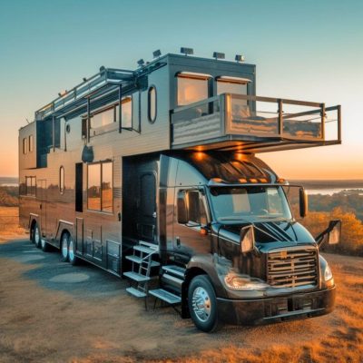 Highway Castles: Semi-Truck RV Conversions with Balconies That Define ...