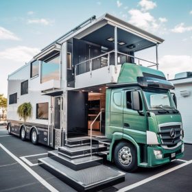 Highway Castles: Semi-Truck RV Conversions with Balconies That Define ...