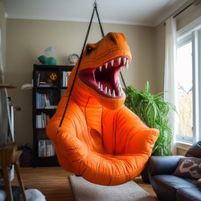 Swing Your Kids into the Jurassic Age with Hanging Dinosaur Loungers!