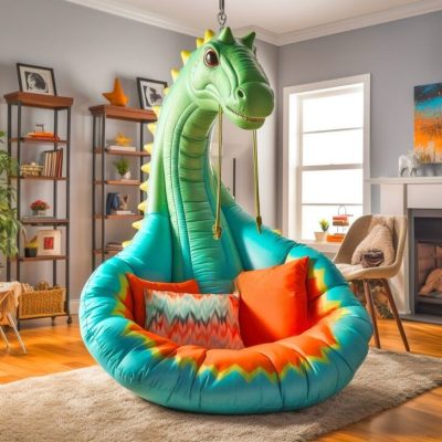 Swing Your Kids into the Jurassic Age with Hanging Dinosaur Loungers!