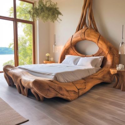 Masterful Artistry Embedded in the Craftsmanship of Oversized Tree Beds