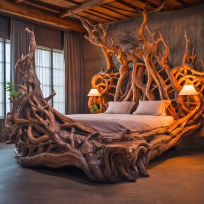 Masterful Artistry Embedded in the Craftsmanship of Oversized Tree Beds