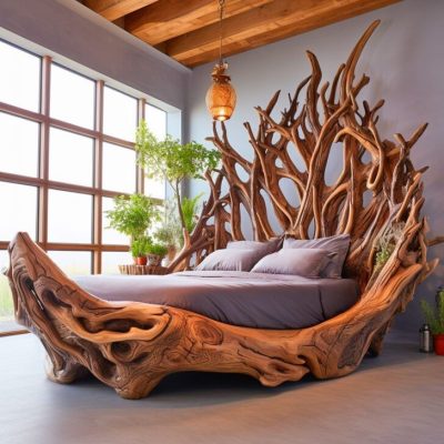 Masterful Artistry Embedded in the Craftsmanship of Oversized Tree Beds