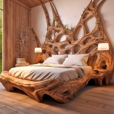Masterful Artistry Embedded in the Craftsmanship of Oversized Tree Beds