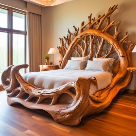 Masterful Artistry Embedded in the Craftsmanship of Oversized Tree Beds