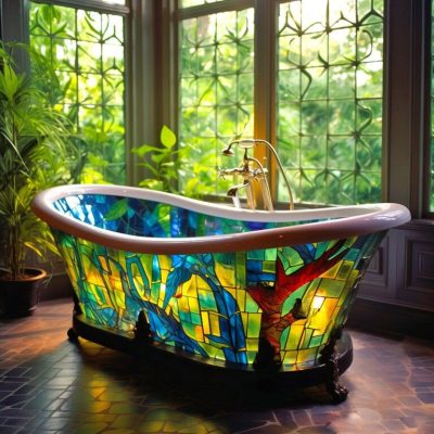 The Beauty of Glass and Water: Stained Glass Bathtubs Unveiled