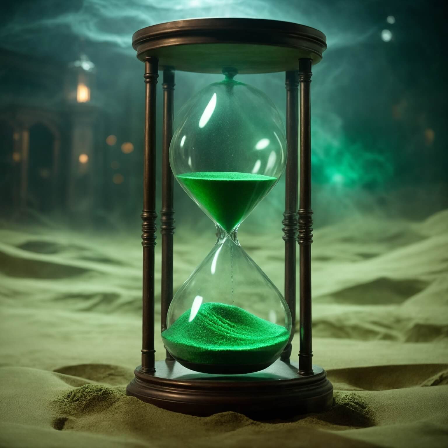 Counting Down the Eerie Moments: Halloween Hourglass Decor