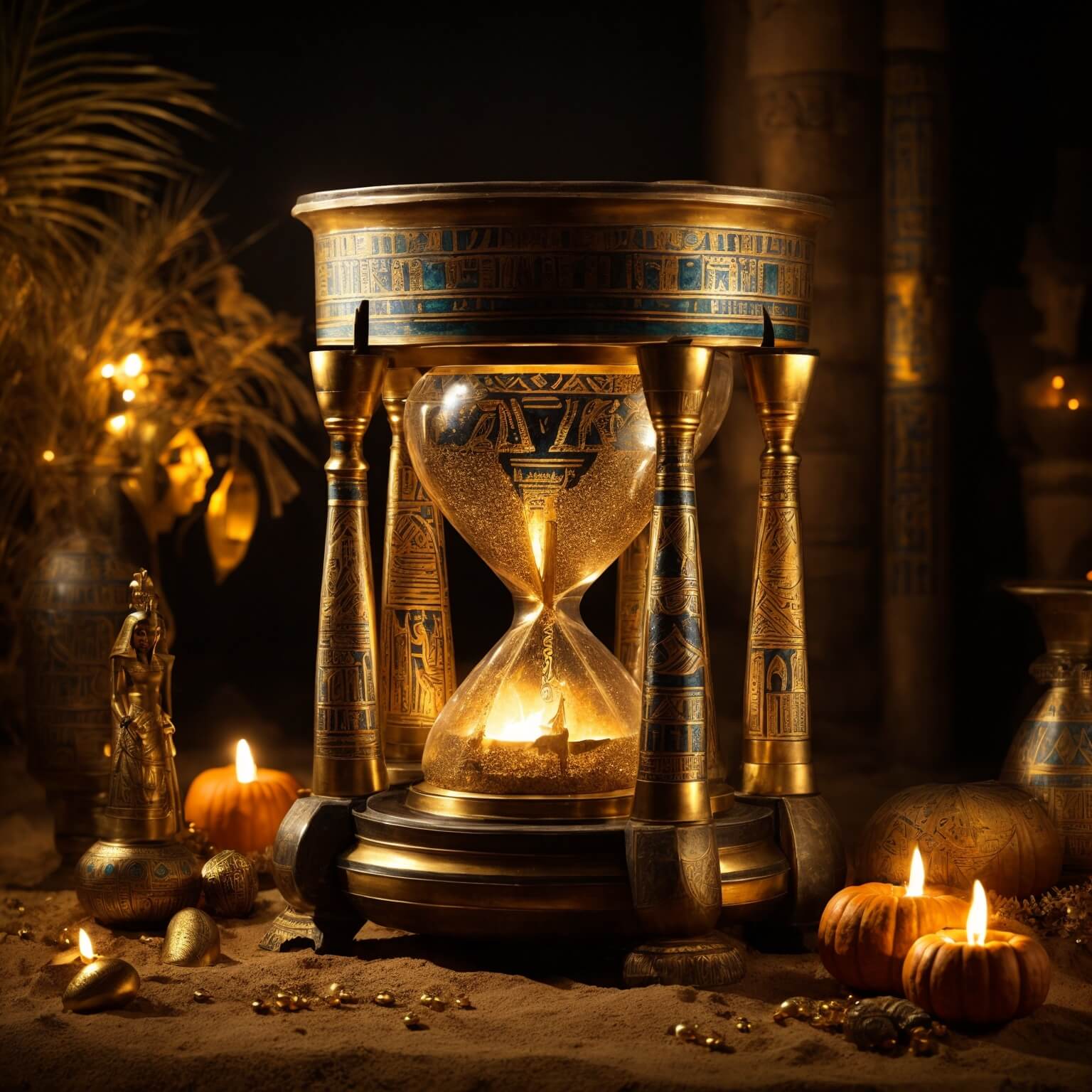 Counting Down the Eerie Moments: Halloween Hourglass Decor