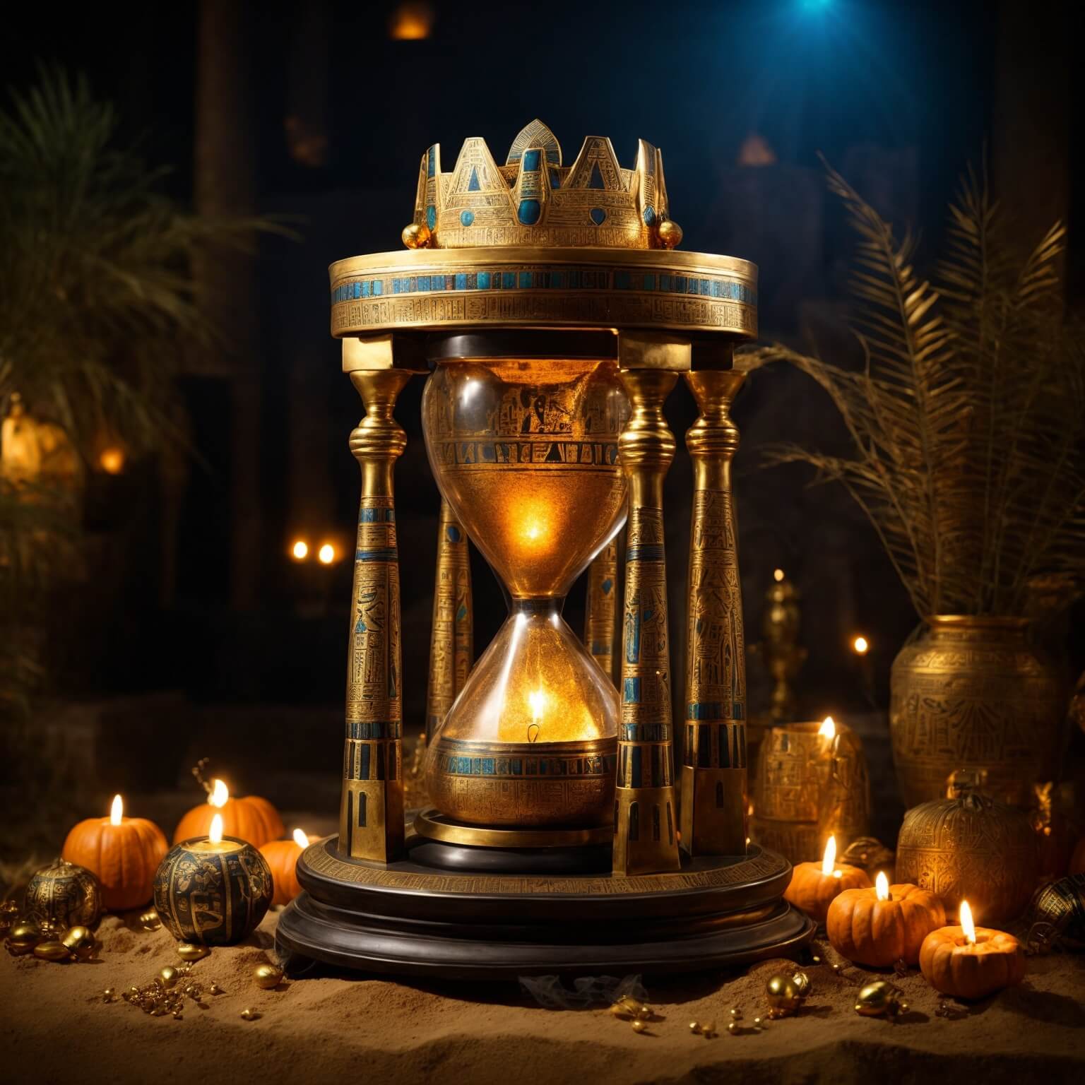 Counting Down the Eerie Moments: Halloween Hourglass Decor