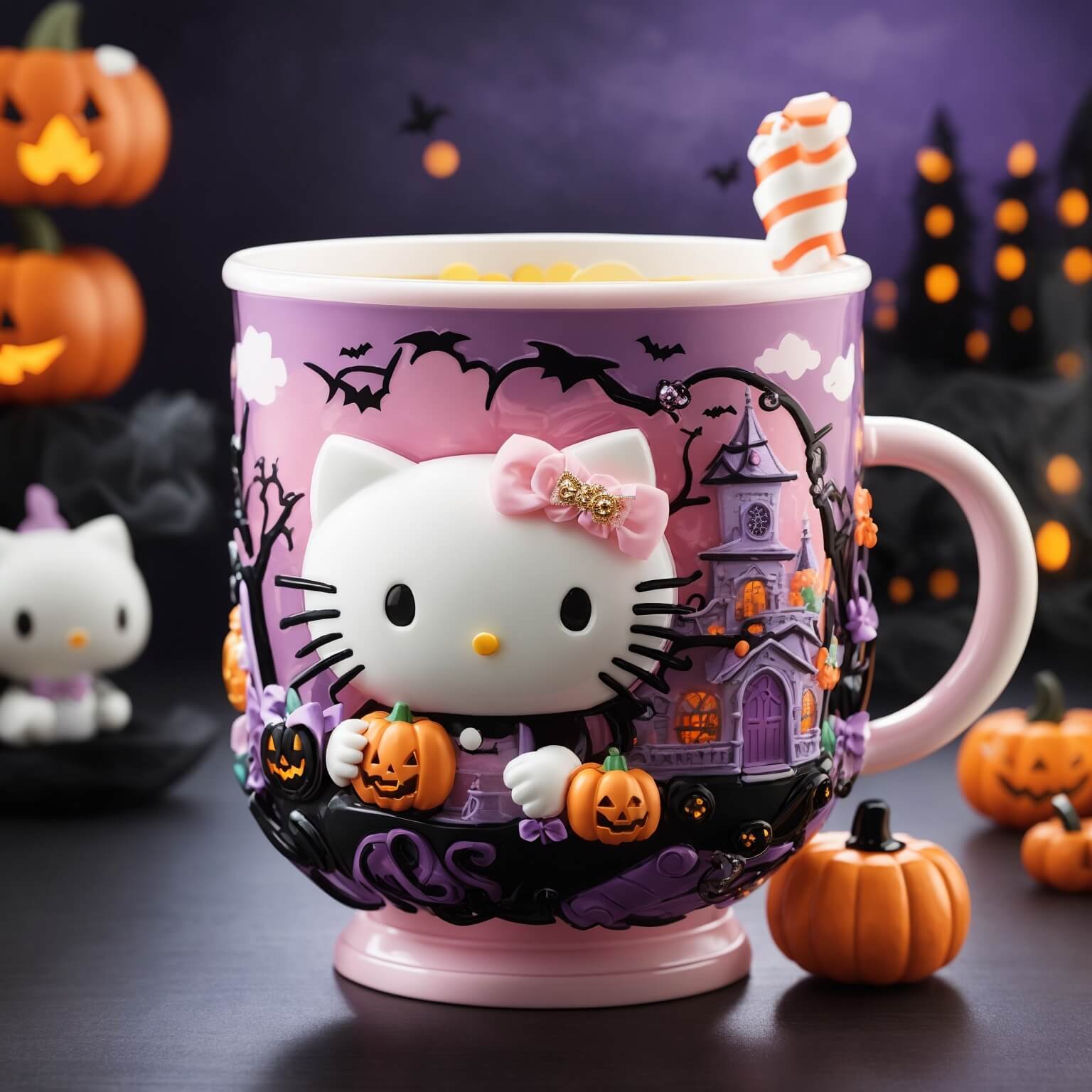 Hello Kitty Halloween Mug: Sipping Spooktacular Charm!