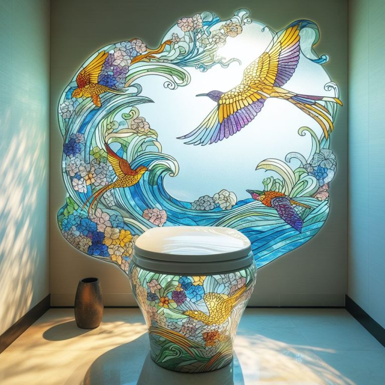 Transforming Your Bathroom with Animal-Inspired Stained Glass Toilets ...