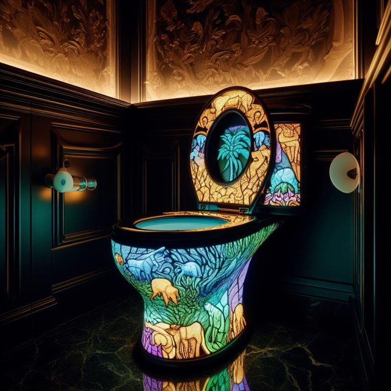 Transforming Your Bathroom with Animal-Inspired Stained Glass Toilets ...